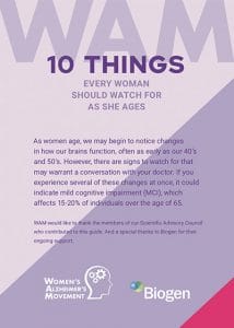 WAM GUIDES - THE WOMEN'S ALZHEIMER'S MOVEMENT